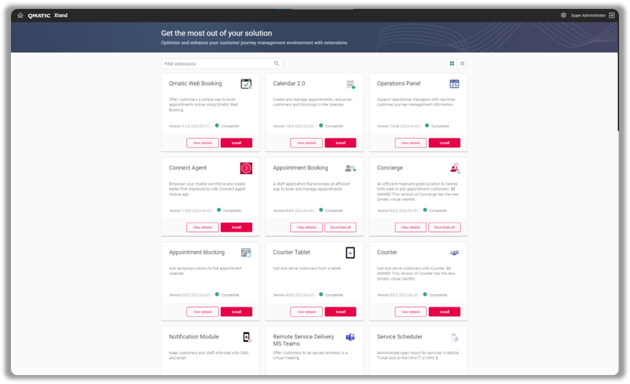 Introducing Qmatic Xtend – Manage extensions for Qmatic Orchestra and Qmatic Cloud Solutions